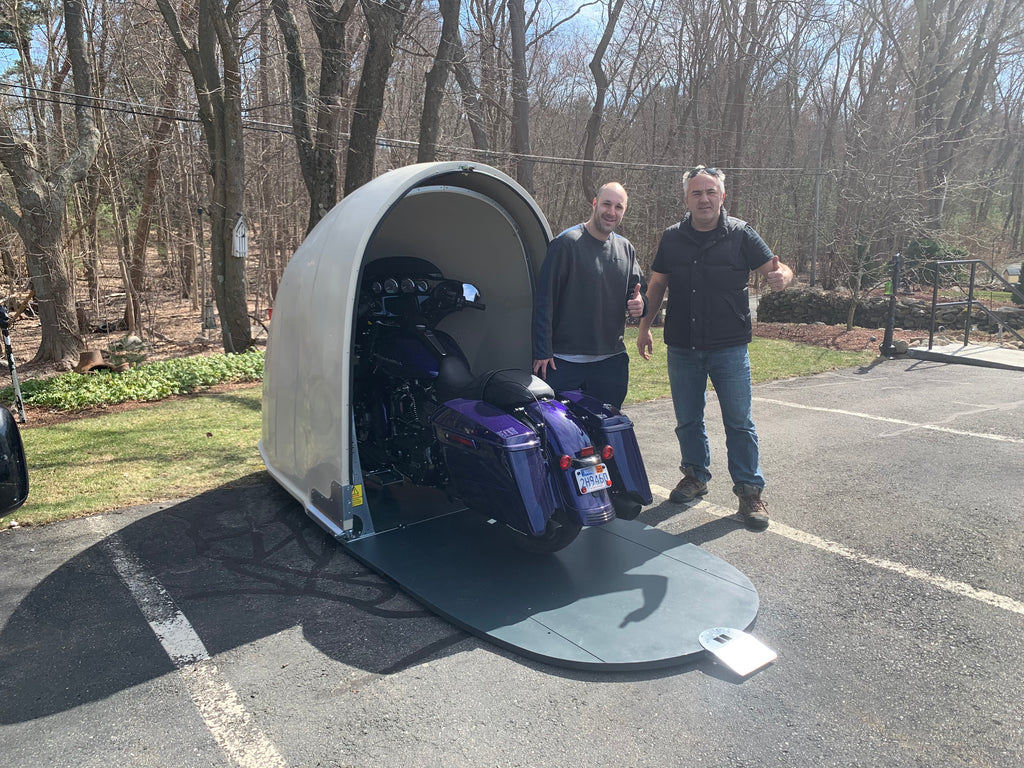 MotoCabin Motorcycle Hard Shell Storage Solution